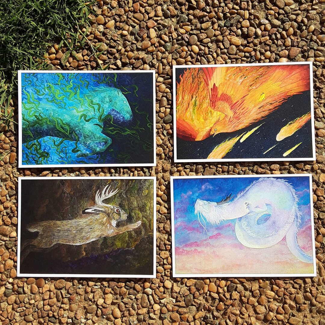 Element Cryptids Postcard Prints - Etsy
