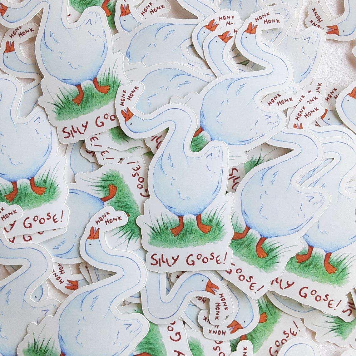 Silly Goose Sticker - Etsy