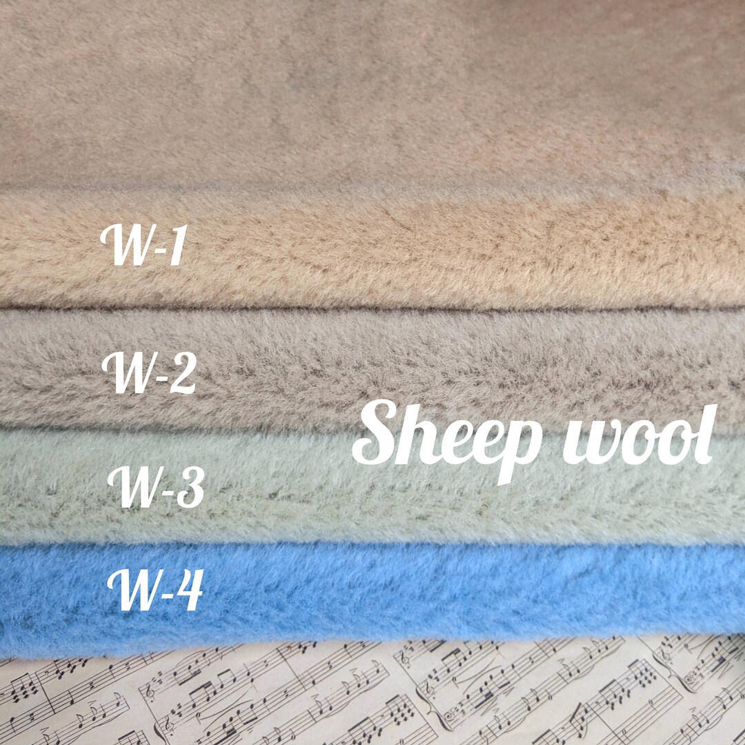 Sheep Wool. 1/8 German Fabric for Teddy Making. Dense, Straight Sheep ...