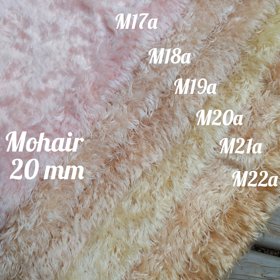 1/4 Mohair 20 Mm. Hand-dyed German Mohair for Teddy Making. Mohair With ...