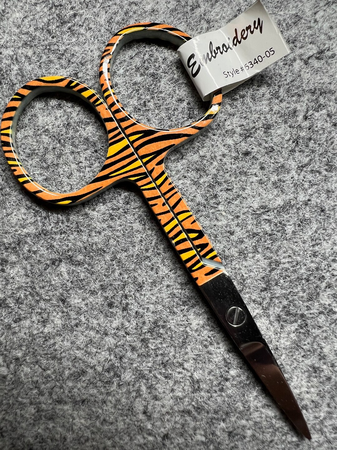 Tiger Print Scissors Cross Stitching, Embroidery - Etsy