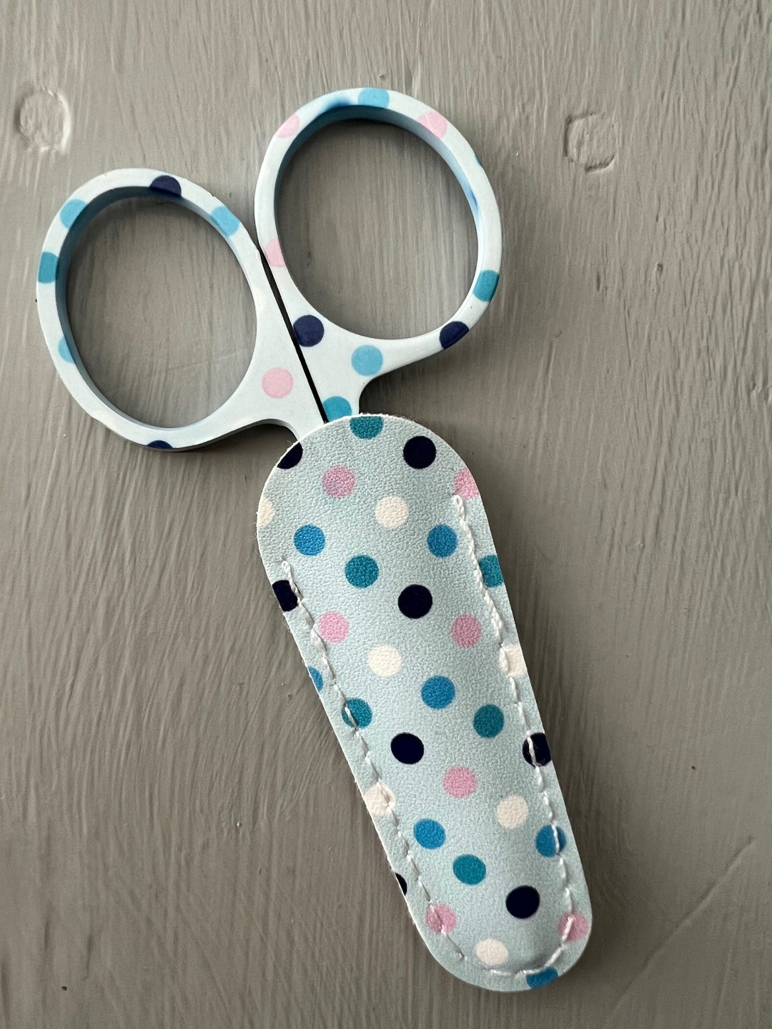 Blue Polka Dot Scissors with matching Sheath, 3.75" Long - Etsy Österreich