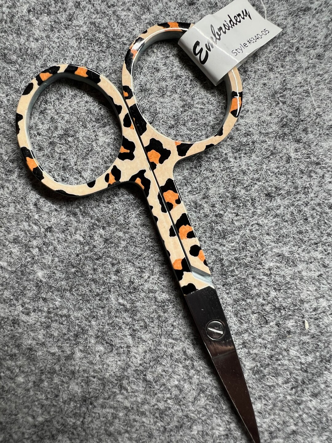 Leopard Print Scissors Cross Stitching, Embroidery - Etsy