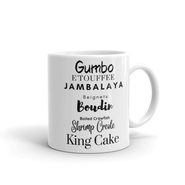 Cajun Food List Mug Etsy cajun-food-list-mug-etsy