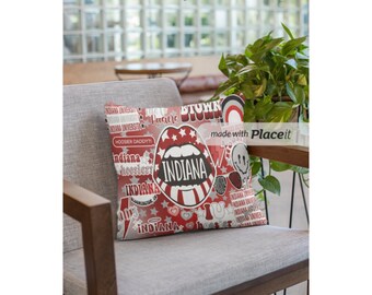 Indiana University Pillow - Etsy