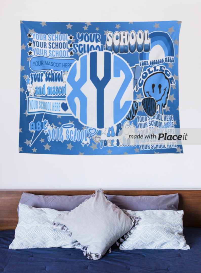 Custom College Tapestry Option 1 | Custom Tapestry | Custom Wall Decor ...