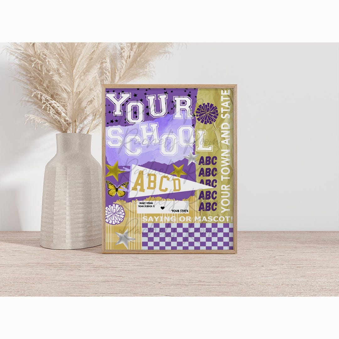College Scrapbook Digital Print | Custom College Digital Print ...