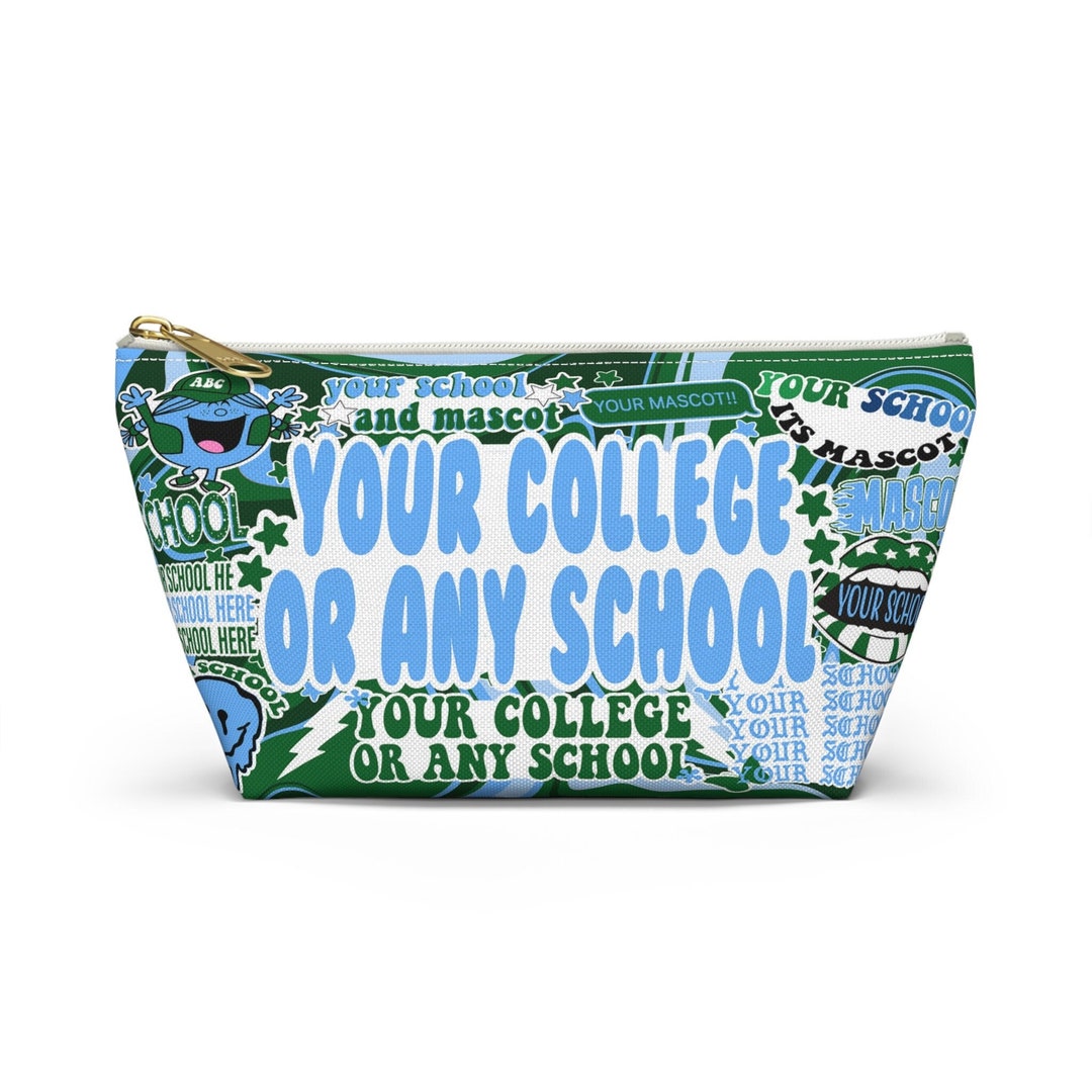 Custom College Makeup Bag Option 4 | Custom Bag | College Makeup Bag ...