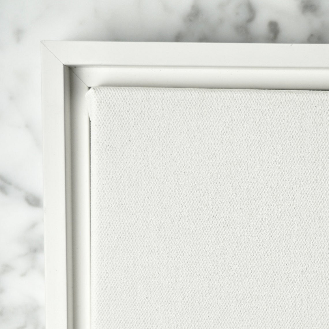 Matte White Wood Floater Frames for Canvas or Mixed Media | Etsy