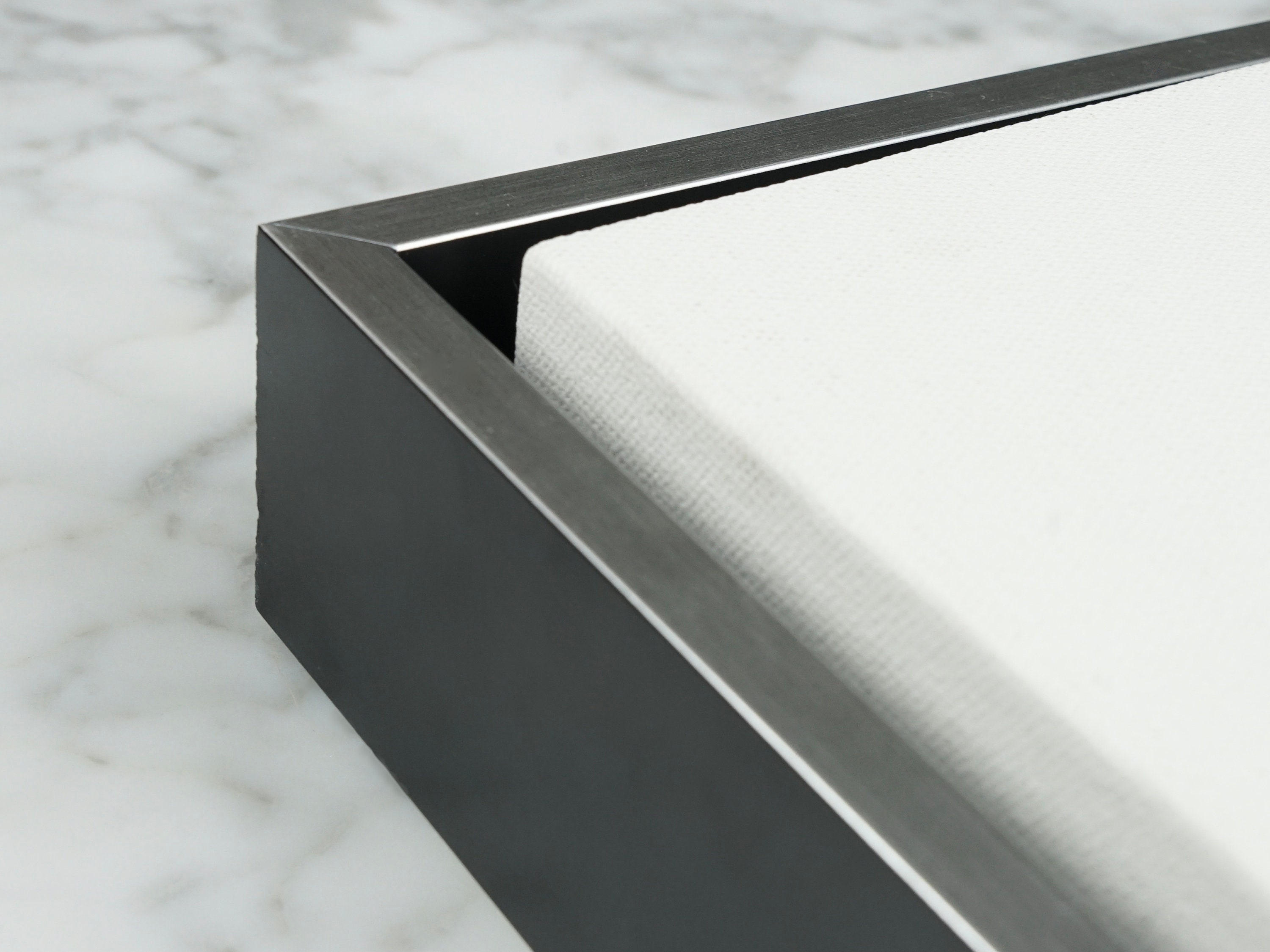 Matte White Wood Floater Frame for Canvas or Mixed Media | Etsy