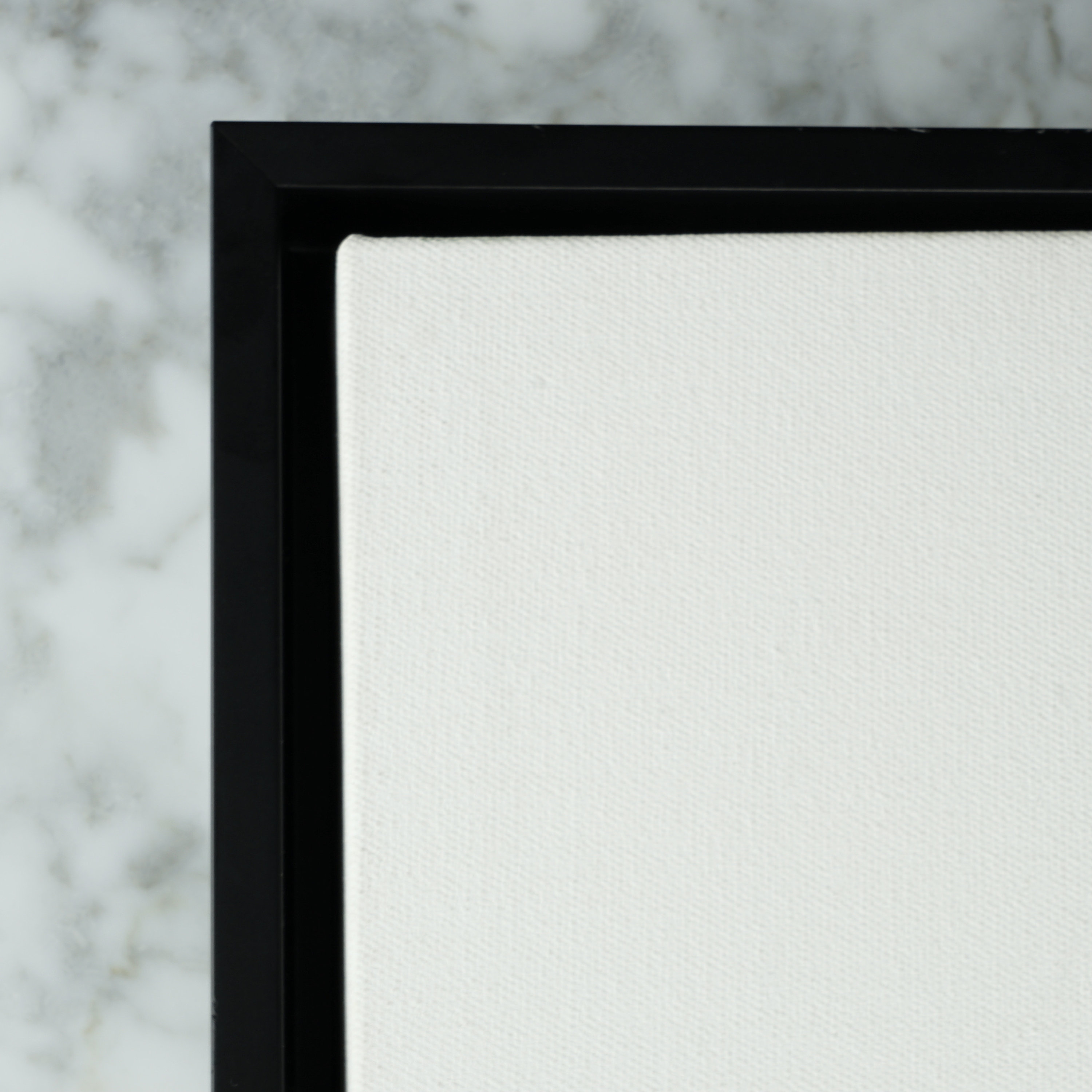Matte Black Wood Floater Frame: Handmade Canvas Art Display - Etsy