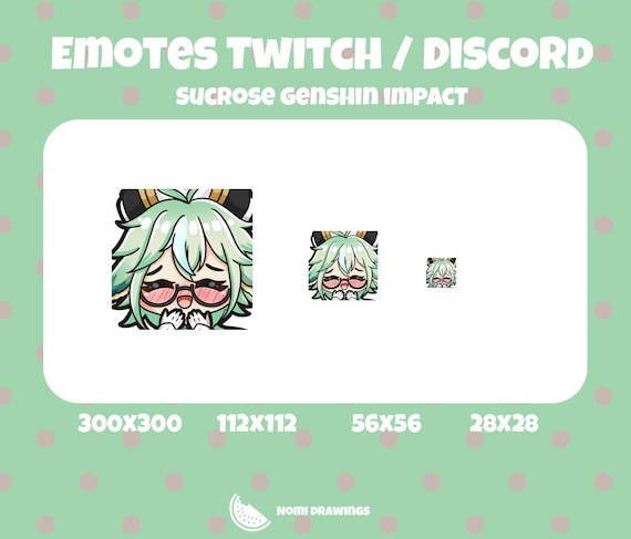 Twitch Emote Sucrose Genshin Impact Streamer Discord Shy - Etsy