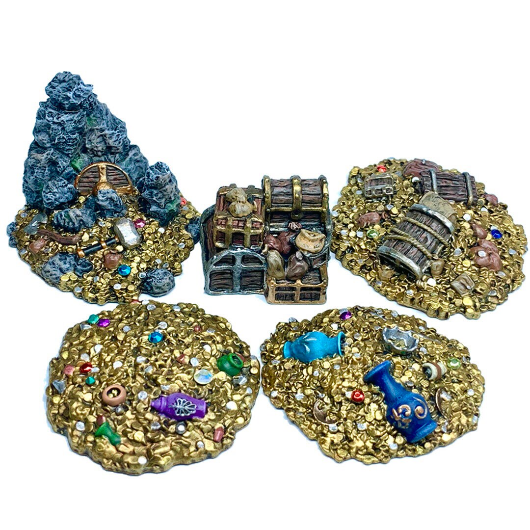 Treasure Piles set 1 D&D Hand-painted Scatter Terrain - Etsy UK