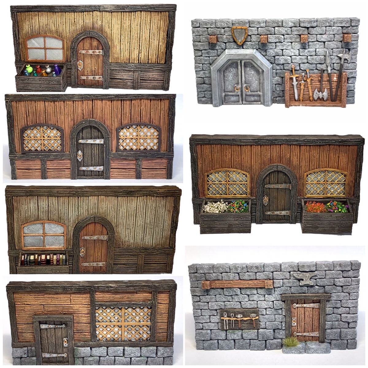 Facades: Village Store / Blacksmith / Weaponsmith / House D&d - Etsy UK