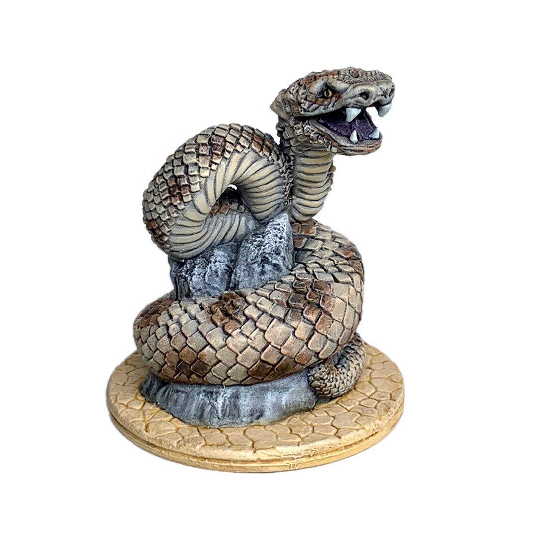 Giant Desert Viper Snake | D&D Hand-painted Wargaming Terrain - Etsy