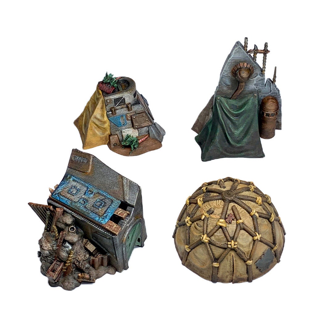 Slum Hovels | Hand-painted Sci-fi Wargaming Miniatures - Etsy