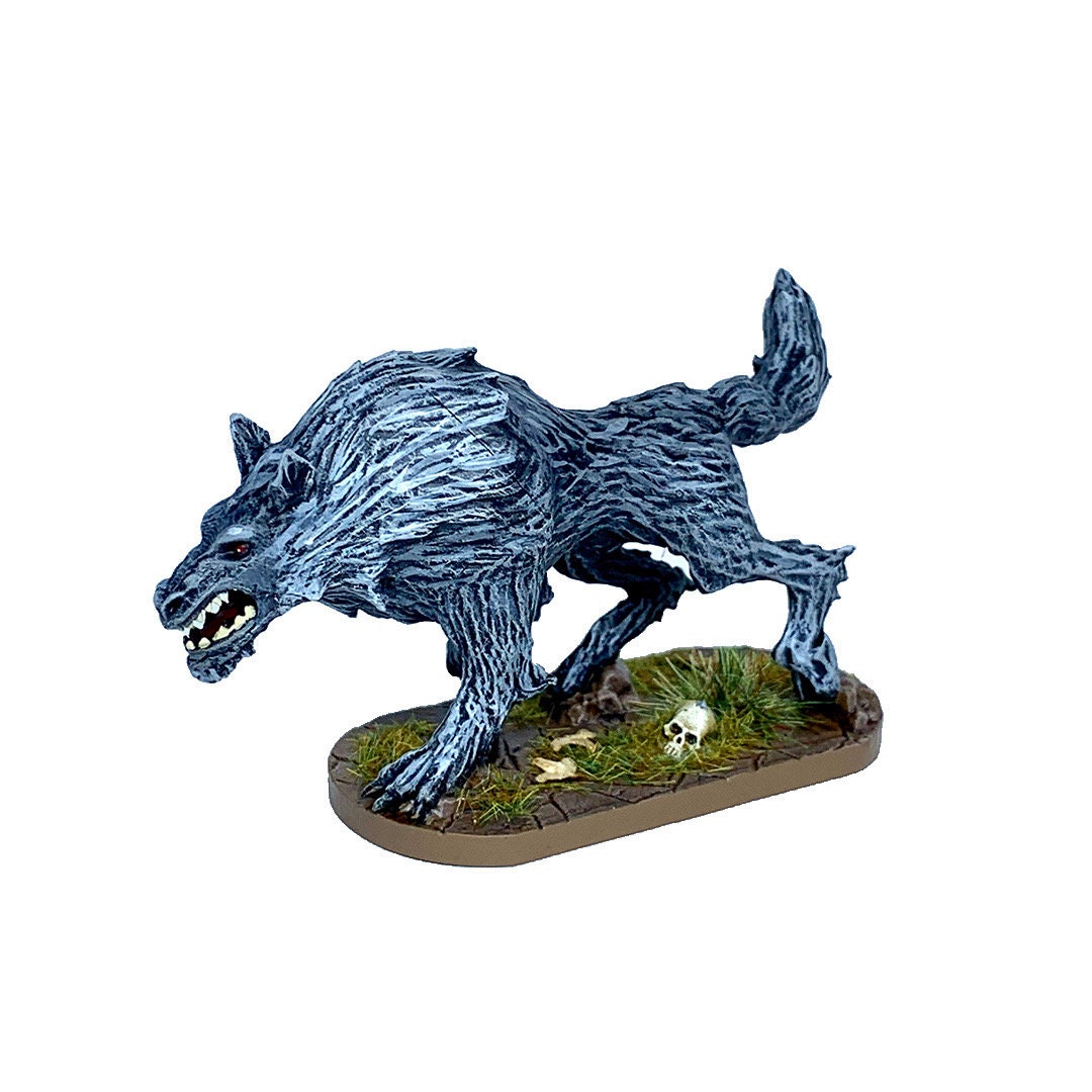 Large Dire Wolf / Warg / Worg | Hand-painted Wargaming Miniatures D&D ...