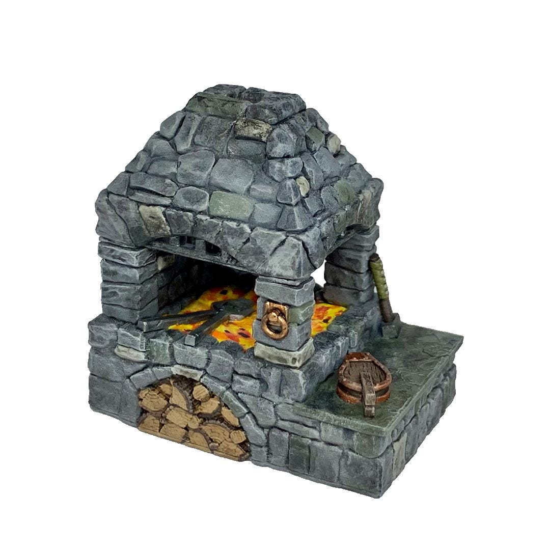 Painted Blacksmith’s Forge | D&D Hand-painted Wargaming Terrain | Role ...