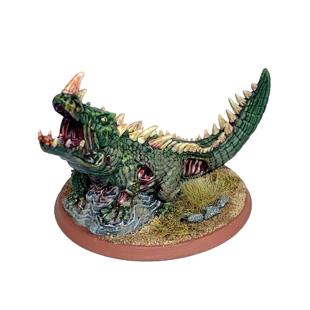 Undead Crocodile, D&D Wargaming Miniatures Hand-painted - Etsy