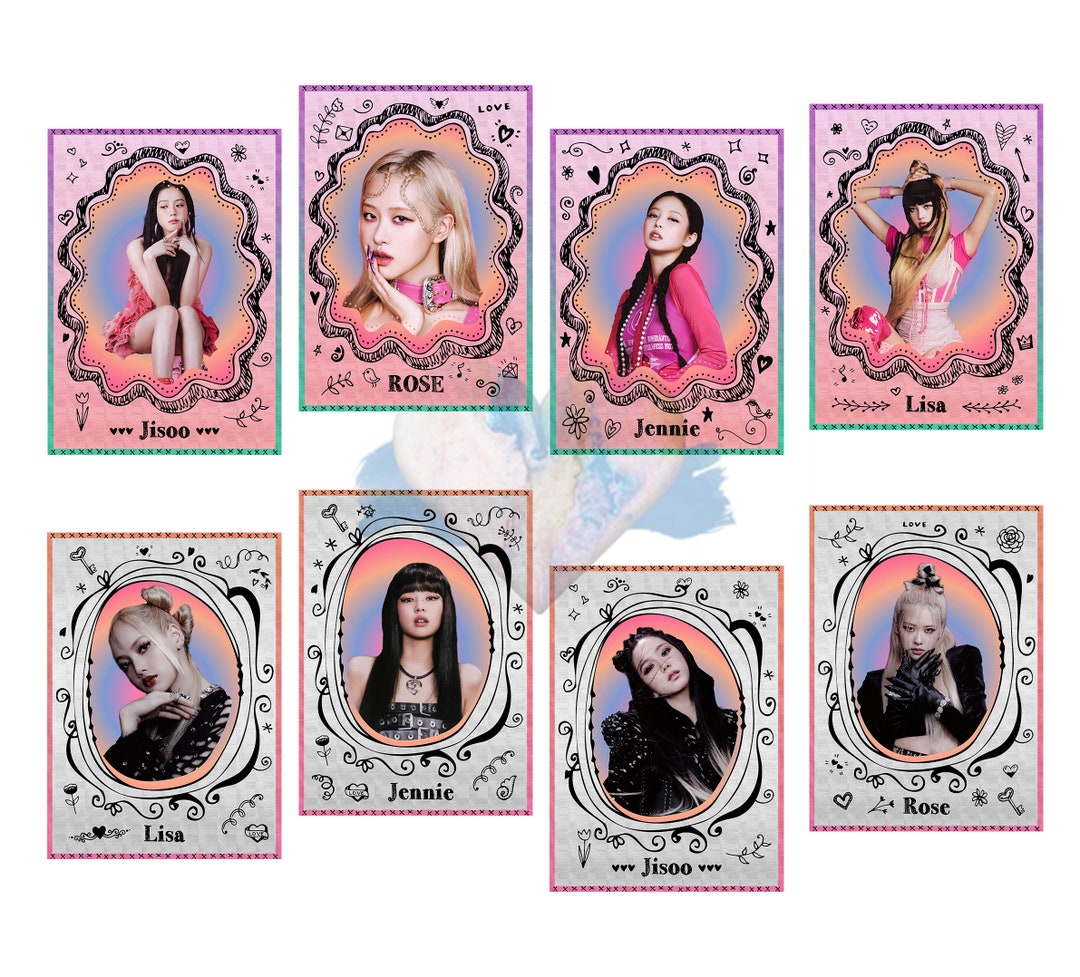 Blackpink / Photocards Set / A4 Page / Print N Cut / DİGİTAL DOWNLOAD ...