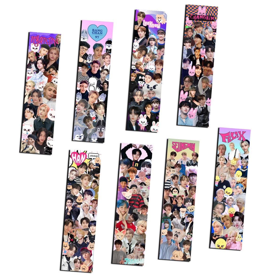 STRAY KIDS Bookmarks, Printable Bookmarks,digital Download, Kpop Paper ...