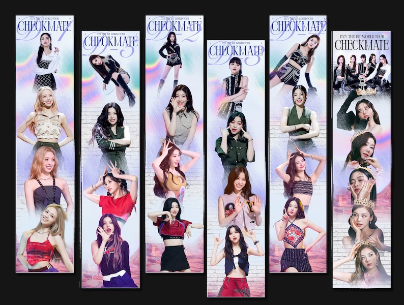 ITZY KPOP Bookmark Printable DIGITAL Download Stationery Book ...