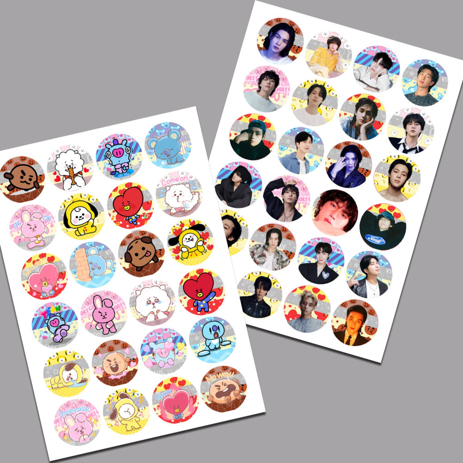 Print N Cut BTS Stickers Printable BTS Stickers-instant - Etsy