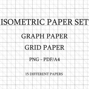 Isometric Graph Paper,bundle Grid Pape, Digital Graph Sheet, Journal ...