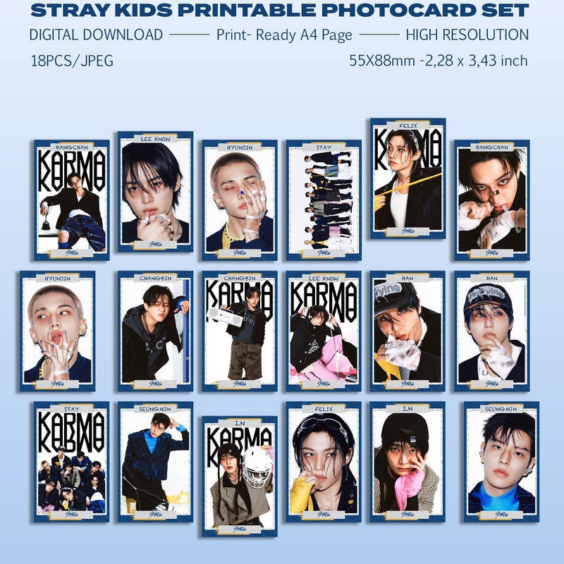 Stray Kids Photocards Karma - Etsy