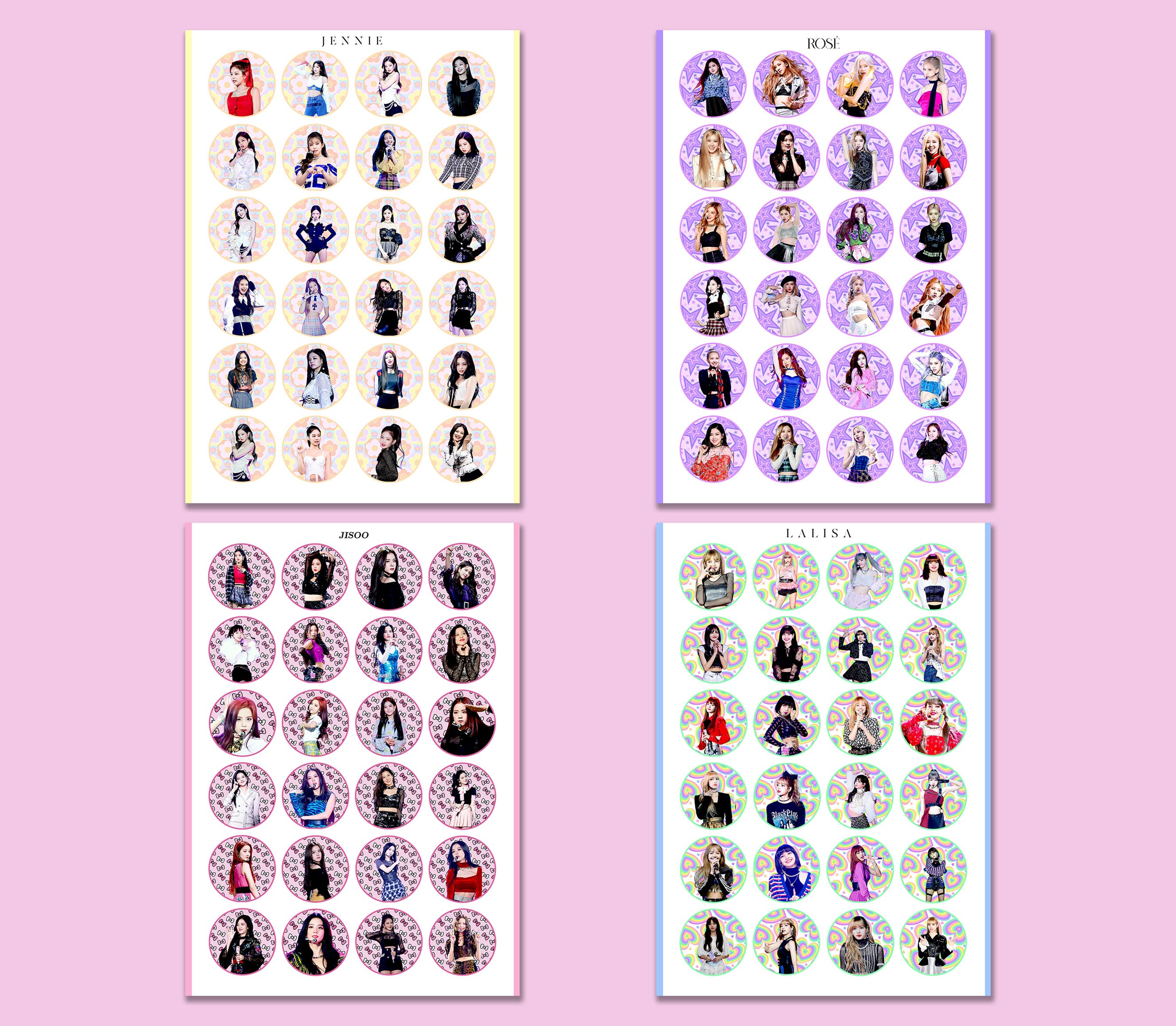 Blackpink Printable Sticker Instant Download Party Supplies Etsy