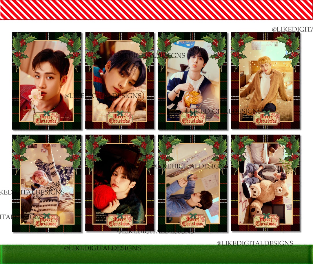 STRAY KIDS SKZ Photocard Christmas/kpop Print N Cut/digital Download ...