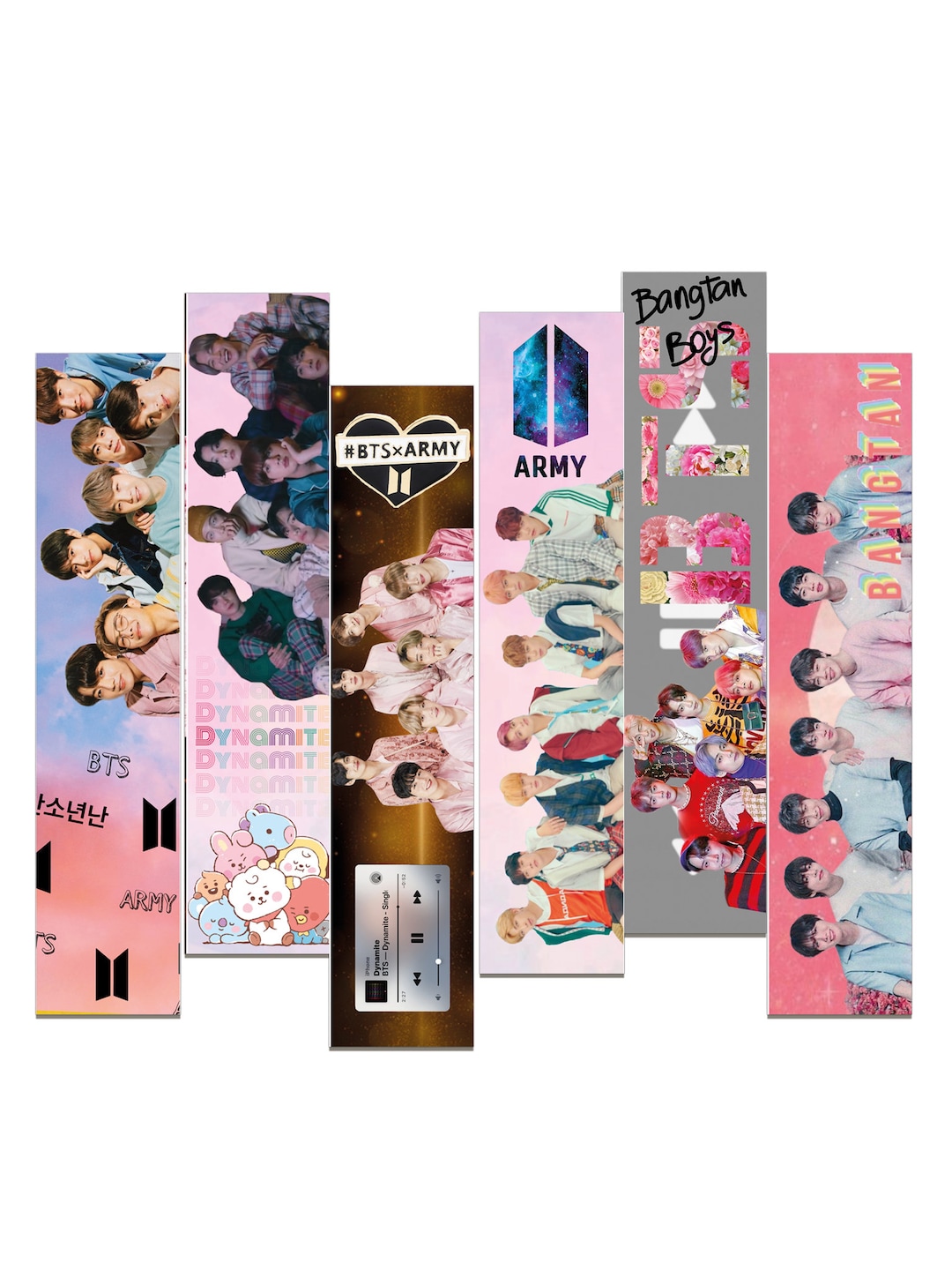 BTS Printable Bookmarks Prints DIGITAL DOWNLOAD Kpop Paper Stationery ...
