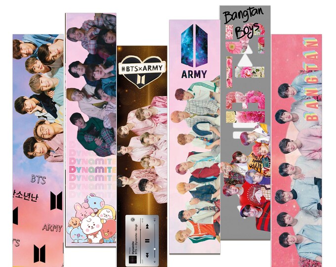 BTS Printable Bookmarks Prints DIGITAL DOWNLOAD Kpop Paper - Etsy