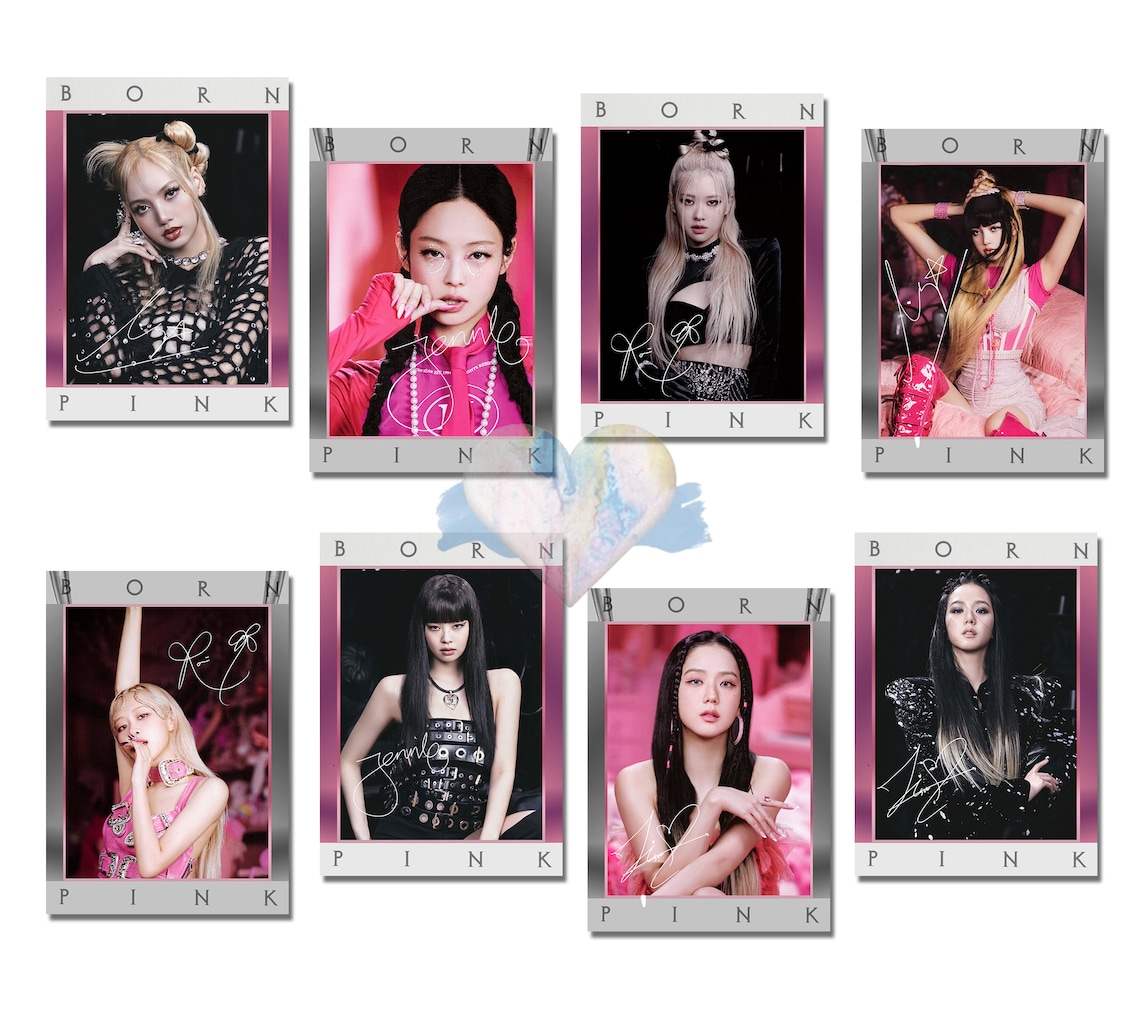 BLACKPINK Born Pink / Shut Down / Photocards Set / Print N Cut ...