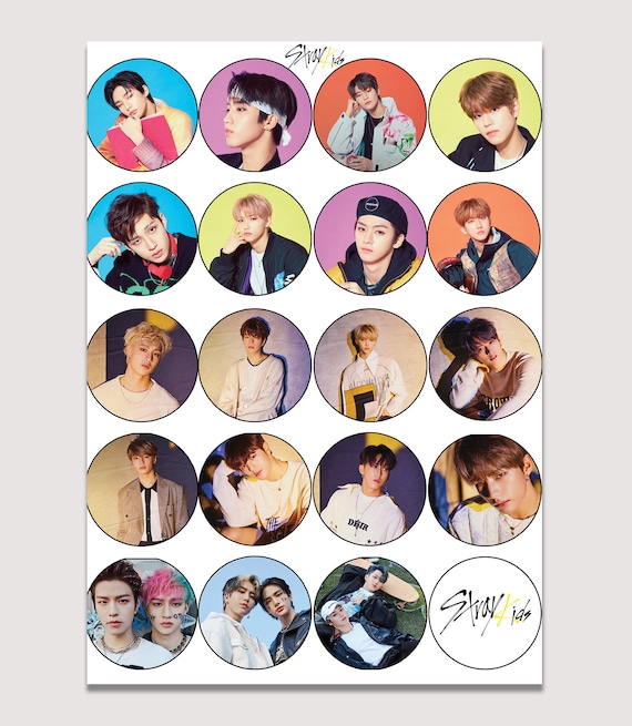 Printable Stray Kids Stickerslabel Sheetcupcake Topper - Etsy Ireland