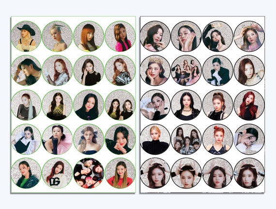 Itzy Stickers Circle / Itzy Cake Topper / Itzy Sticker - Etsy