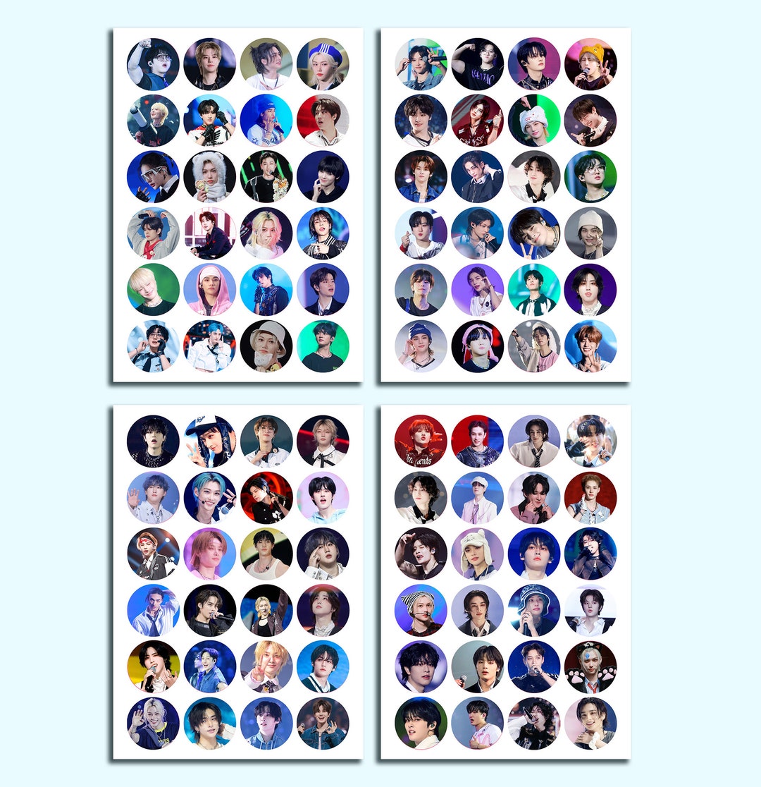 SKZ Stray Kids Concert Photos Mix Sticker Set 4 Pages 96 Labels /print ...