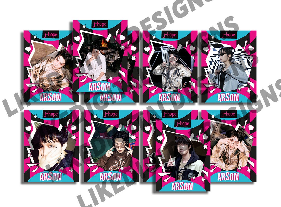BTS Jhope Arson Photocards Imprimible, Descarga digital, Regalos del ...