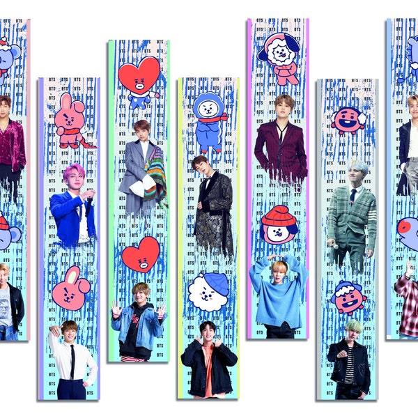 Bts Printable Bookmark - Etsy