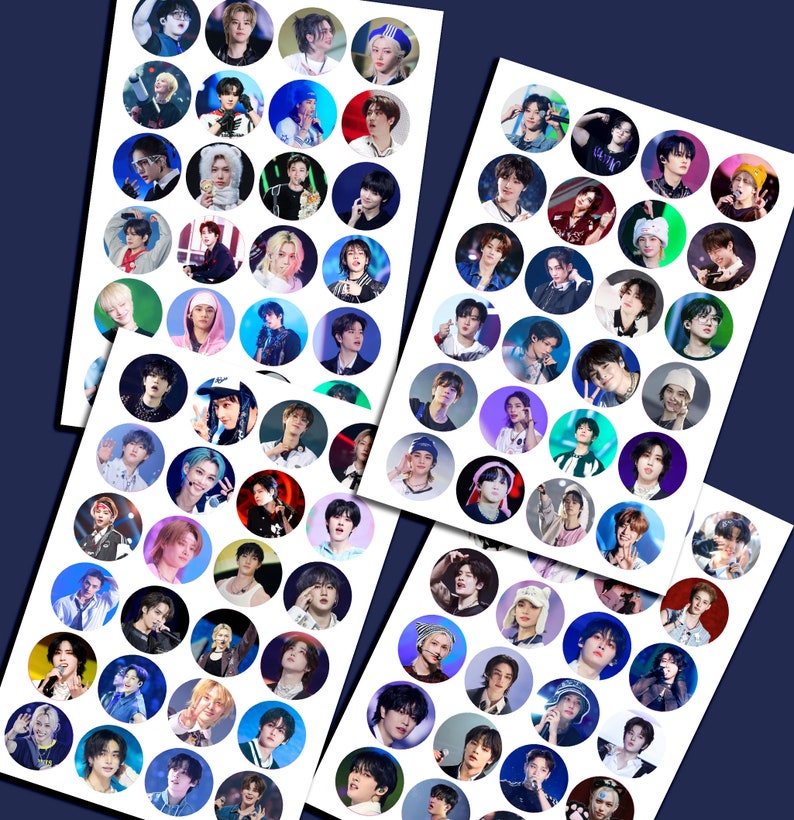 SKZ Stray Kids Concert Photos Mix Sticker Set 4 Pages 96 Labels /print ...