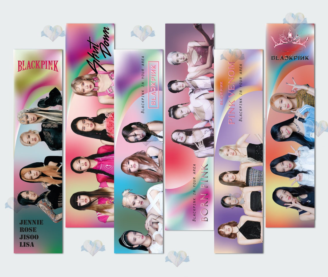 Blackpink Printable Bookmarks Prints DIGITAL DOWNLOAD Kpop Paper ...