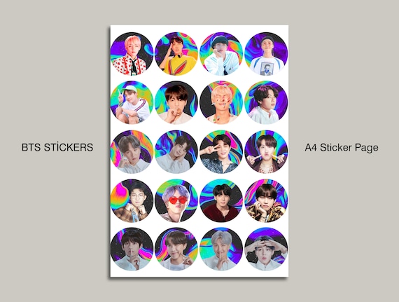 Print N Cut BTS Stickers Printable BTS Stickers-instant - Etsy India
