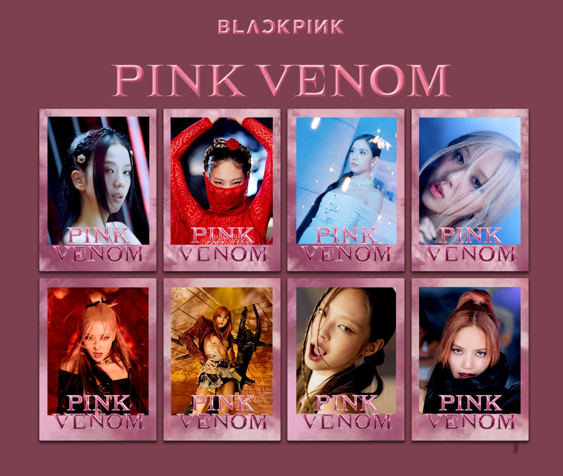 Blackpink - Pink Venom - Print N Cut - PHOTOCARD SET - Digital Download ...
