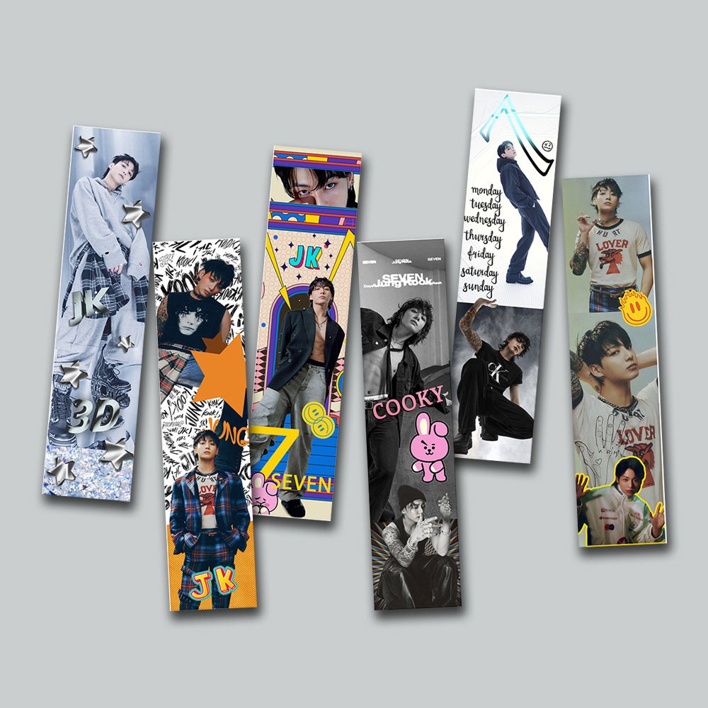 BTS JUNKGOOK Printable Bookmarks Digital Download Kpop Paper Stationery ...