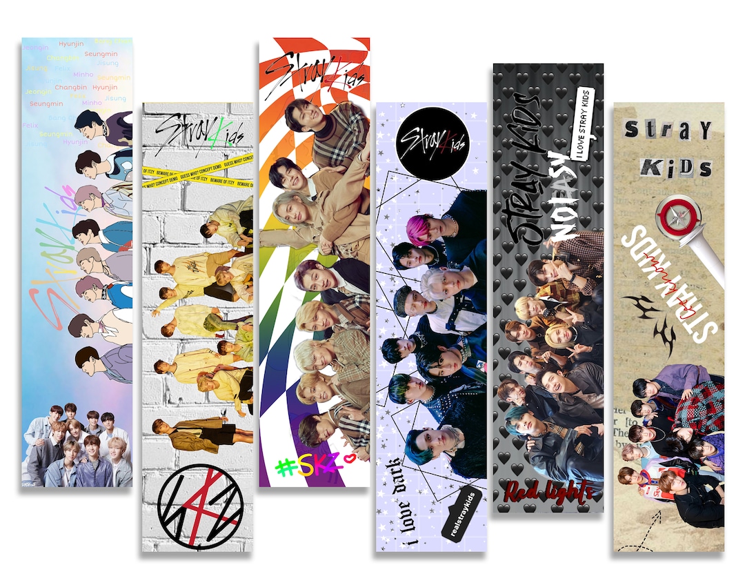 STRAY KIDS Bookmarks, Printable Bookmarks,digital Download, Kpop Paper ...