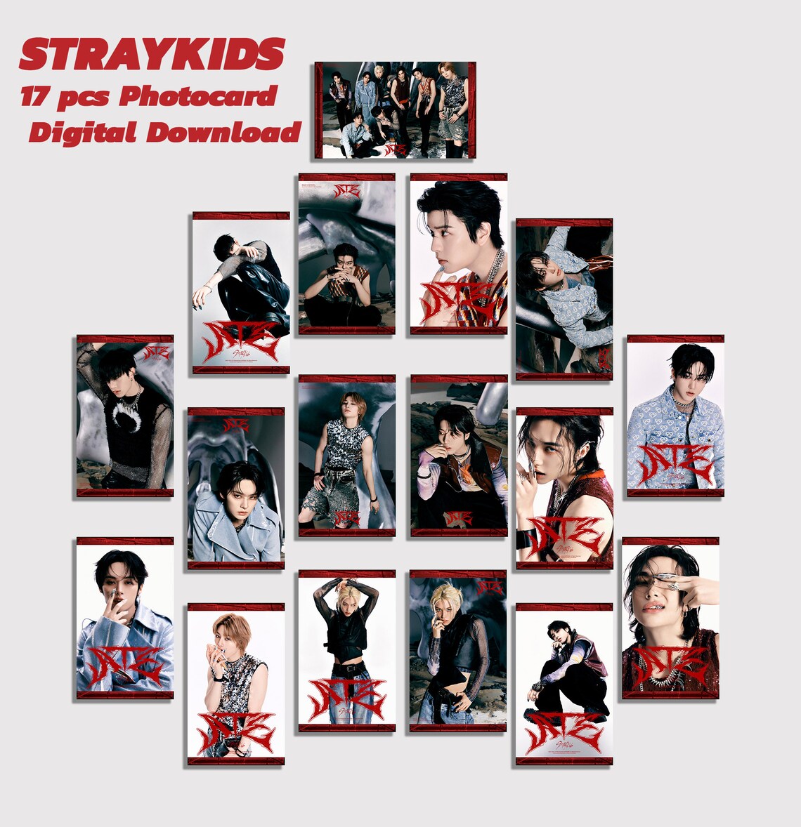 Stray Kids ATE, Digital Download, Bookmarks and Photocards Set, Print N ...
