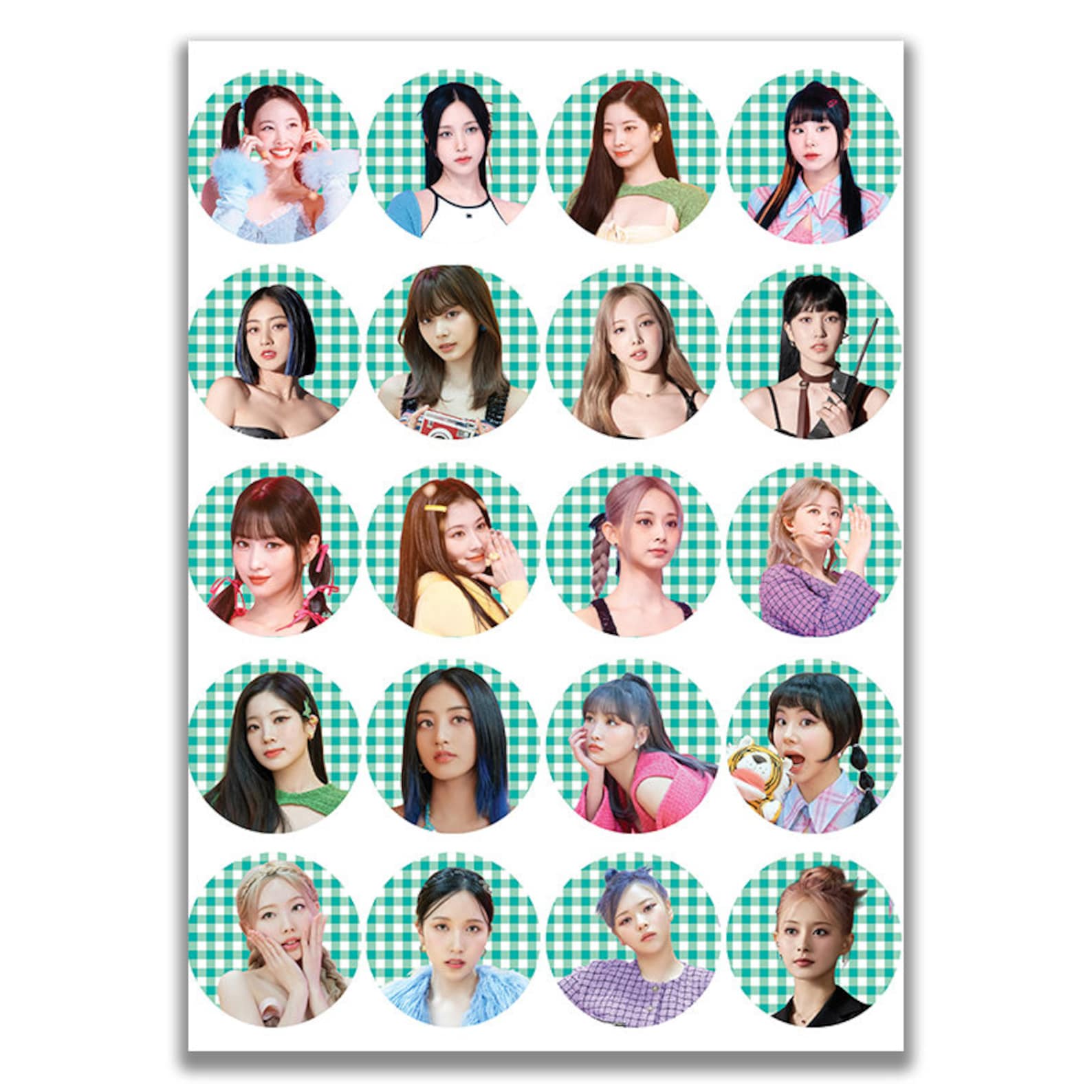 Twice Stickers,label Sheet, Twice Cake Topper,printable/ Digital ...