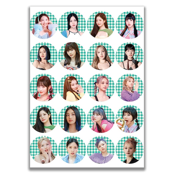 Twice Stickerslabel Sheet Twice Cake Topperprintable/ - Etsy