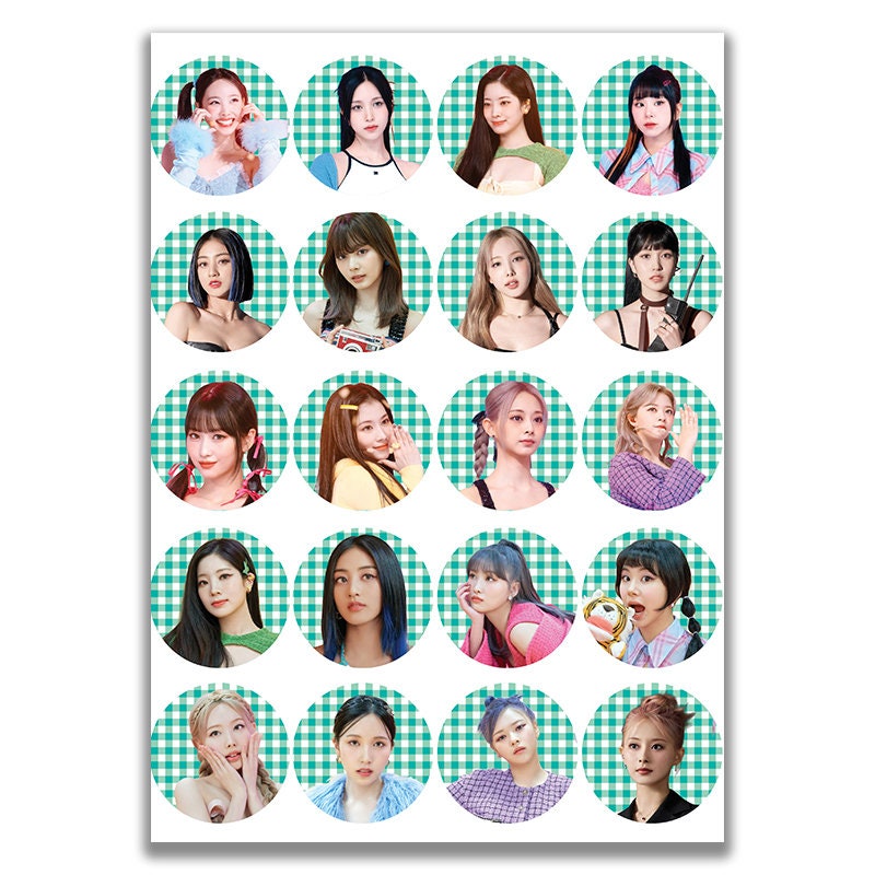 Twice Stickers,label Sheet, Twice Cake Topper,printable/ Digital ...