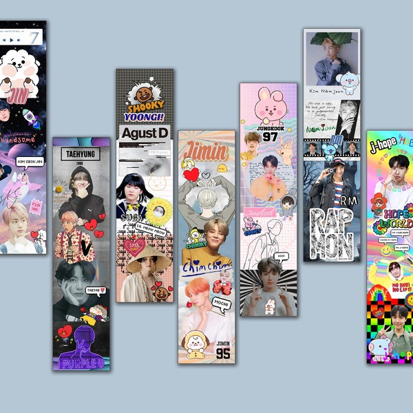 Bts Printable Bookmark - Etsy